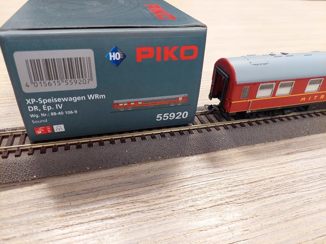 PIKO 55920 MITROPA Speisewagen DR, Digital, Sound, Lichtfunktionen, Neu ...