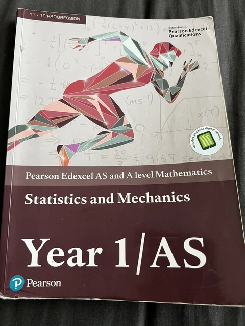 PEARSON EDEXCEL A Level Mathematics. Statistics And Mechanics - Year 1 £6.99 - PicClick UK