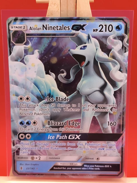ALOLAN NINETALES GX 22/145 Guardians Rising Ultra Rare Holo Pokemon Card * New * £7.99 - PicClick UK