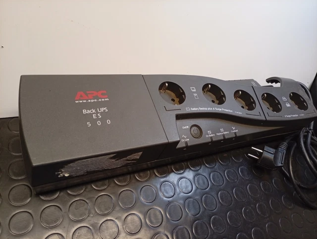 APC BACK-UPS OFFICE 500VA BF500-GR Uninterruptable Power Supply 300W 5 ...