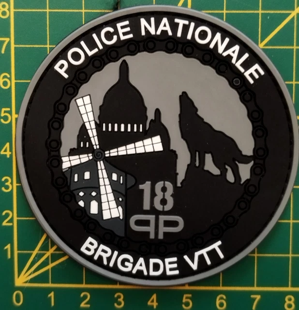 FRENCH PATCH ECUSSON Police Gendarmerie Velo Vtt Paris 18 Montmartre ...