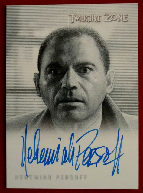 TWILIGHT ZONE - NEHEMIAH PERSOFF - Hand-Signed Autograph Card - LIMITED ...