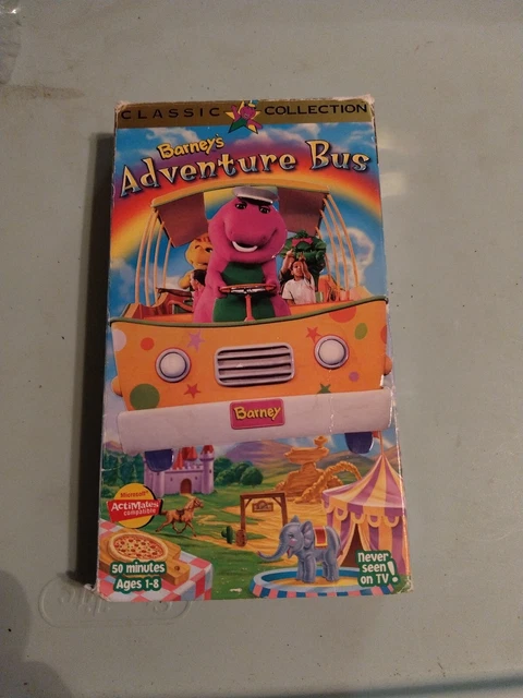 BARNEY - BARNEYS Adventure Bus (VHS, 1997) FREE SHIPPING £10.26 ...