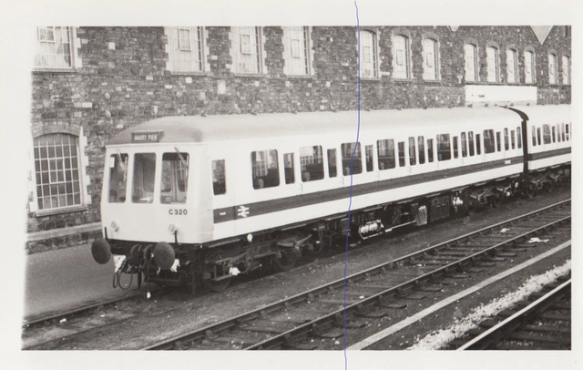 DIESEL RAILWAY PHOTO Br 3 Car Dmu Old B&W Photograph C320 Train Picture ...