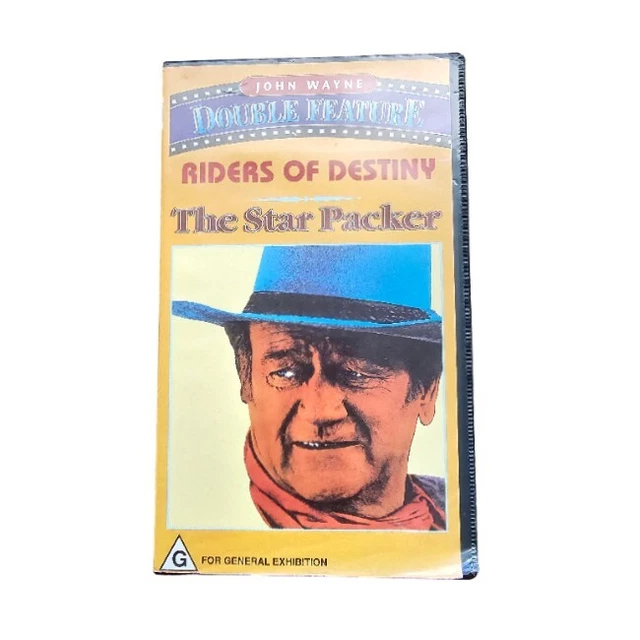 JOHN WAYNE DOUBLE Feature Twin Pack VHS Tape Riders Of Destiny The Star ...