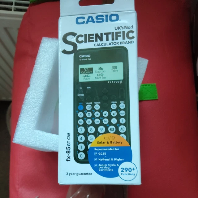 CASIO FX-85GTCW SOLAR+BATTERY Scientific Calculator. For GCSE & Higher ...