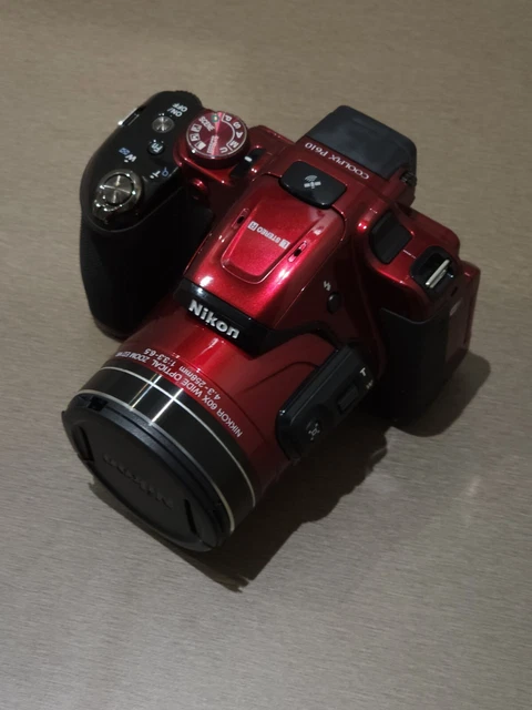 NIKON COOLPIX P610 16MP Digital Camera 60x Optical Zoom WIFI NFC - Red ...