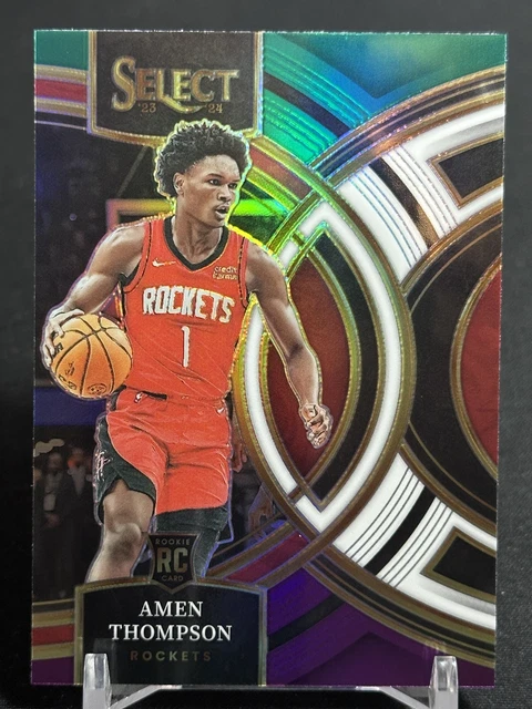 2023 PANINI SELECT #122 Amen Thompson Tri-Color Prizm RC Premier ...