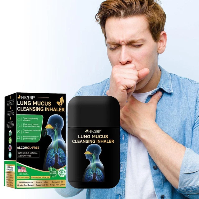 LUNG MUCUS CLEAN Nasal Herbal Box Natural Safe Essential Oils Inhaler ...