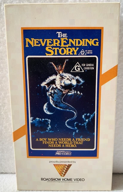 ROADSHOW HOME VIDEO VHS Tape, The Never Ending Story (Classic Family ...