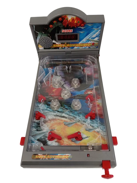 SPACE ADVENTURE ELECTRONIC Pinball Machine Toy with Lights and Sounds £ ...