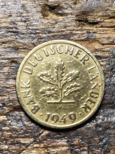 G 10 PFENNIG Münze Bank Deutscher Länder 1949 Sammlerstück EUR 125,00 ...