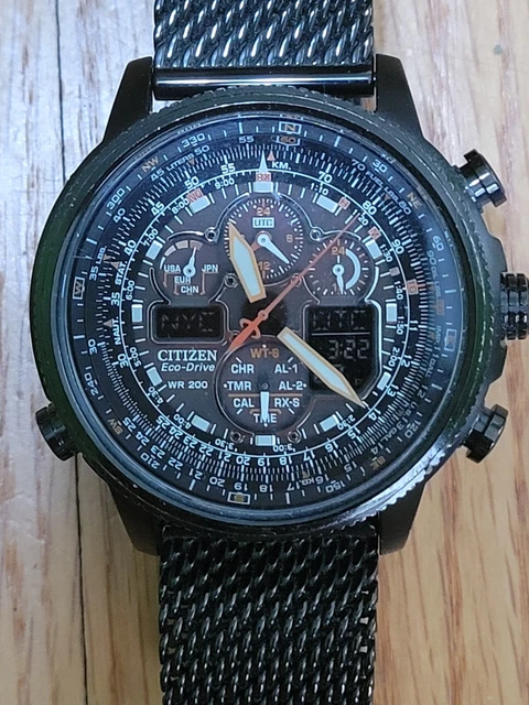 CITIZEN PROMASTER Sky Navihawk Eco-Drive Digi-Ana Solar Mens Watch £262 ...