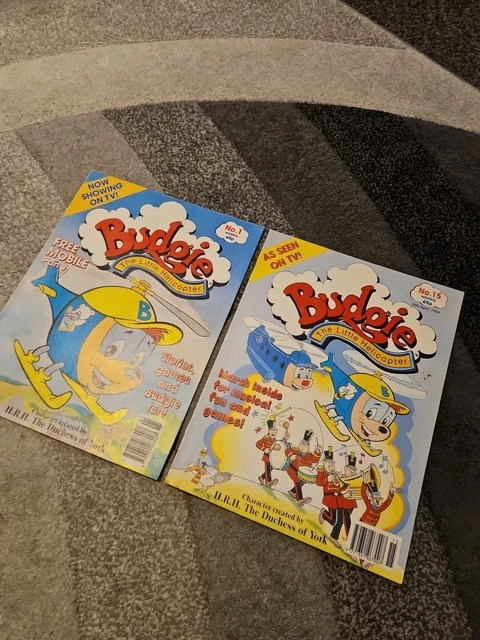 BUDGIE THE LITTLE Helicopter - Issue 1 & 15 Weekly Magazine 1994 - Rare ...