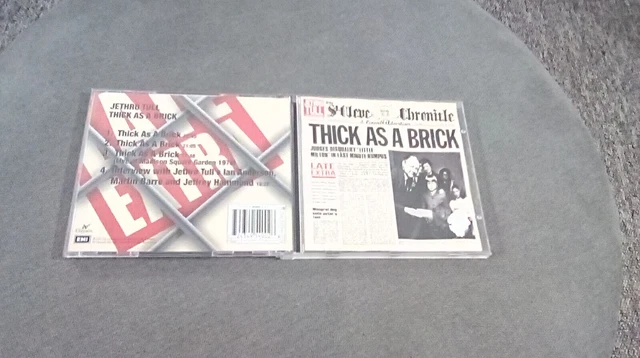 JETHRO TULL - Thick As A Brick CD 1997 remaster + bonus tracks £2.75 ...