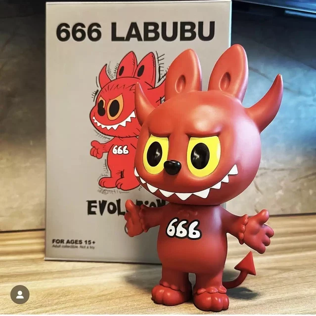 POP MART HOW2WORK Labubu 666 Evolution Statue Art Designer Toy ...