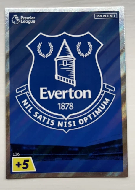 PANINI ADRENALYN XL PL 2023 Everton Badge Card # 136 New Condition $3. ...