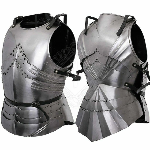 MEDIEVAL LARP GOTHIC steel cuirass made from metal Breast-Plate Armor ...
