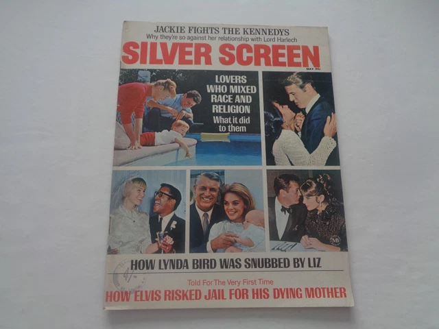 SILVER SCREEN MAGAZINE - May 1968 - Elvis Presley, Jackie Kennedy, The ...