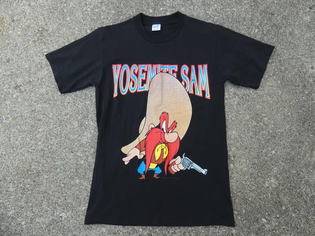VINTAGE 90S LOONEY Tunes Yosemite Sam Shirt Size Medium Cartoon Shirt ...