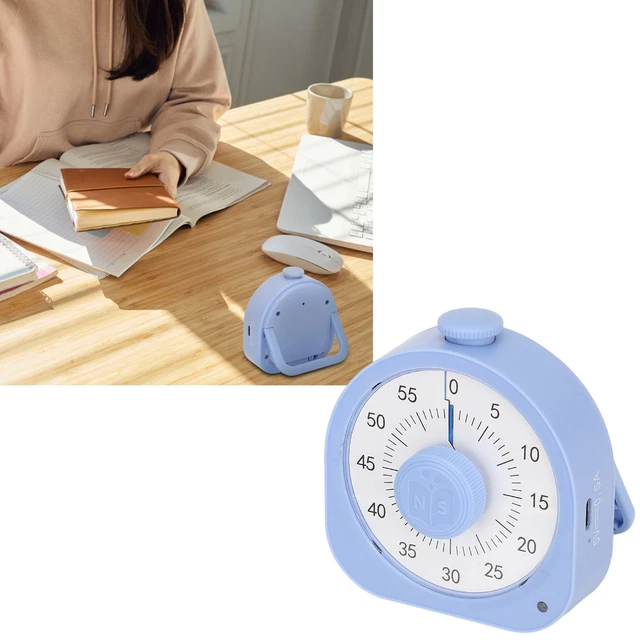(BLUE)60 MINUTE VISUAL Timer Simple Operation Visual Timer For Home For ...