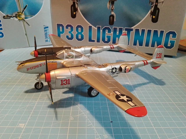 1/48 FRANKLIN MINT 98113 ARMOUR COLLECTION P38 J Lightning USAAF 131 ...