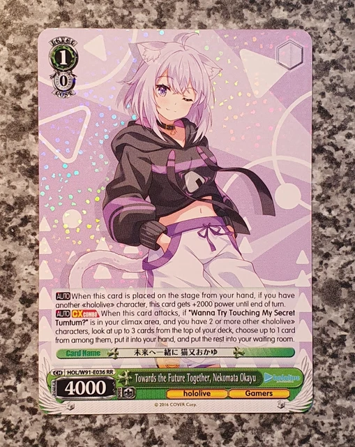 TOWARDS THE FUTURE Together, Nekomata Okayu HOL/W91-E036 RR Hololive ...