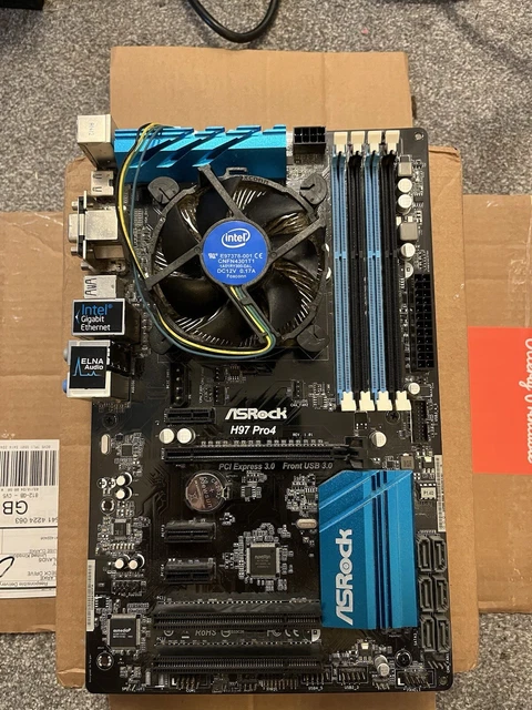 ASROCK H97 PRO4 Motherboard And CPU Intel I5-4460 3.2ghz £40.00 ...