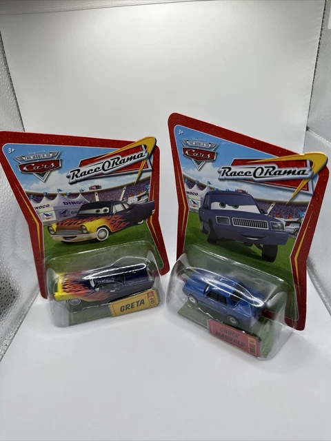 DISNEY PIXAR CARS Greta & Chuck Manifold Diecast 1:55 Combine Post £15. ...