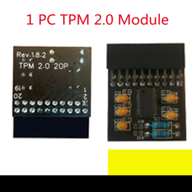 20PIN PRO LPC TPM 2.0 Module Trusted Platform For ASUS TPM-L R2.0 AOM ...