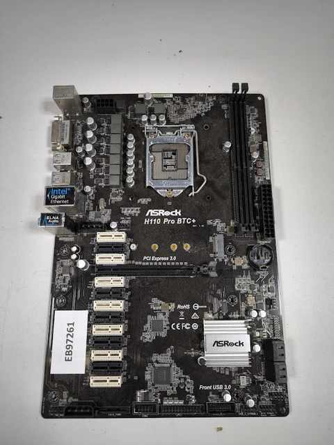 ASROCK H110 PRO BTC+ Motherboard - For Parts, Signs of Use £20.82 ...
