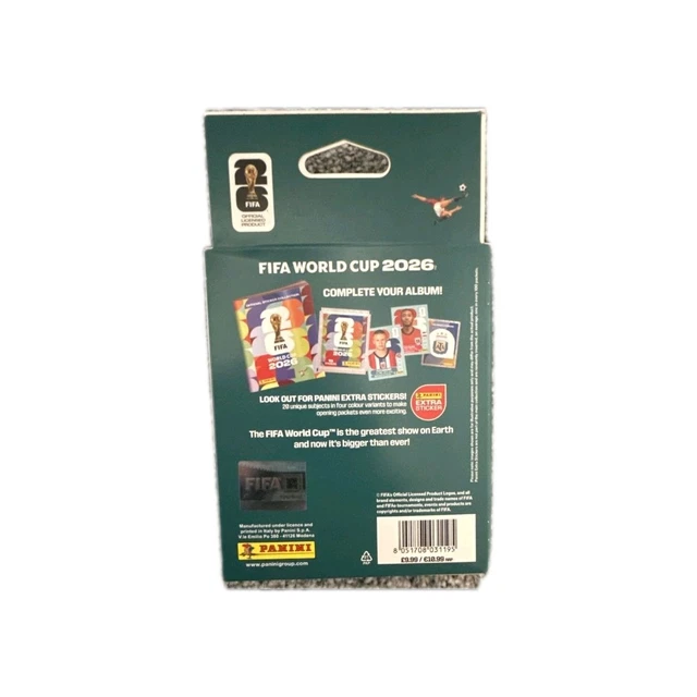 PANINI FIFA WORLD Cup 2026 official sticker collection multipack. 10 ...