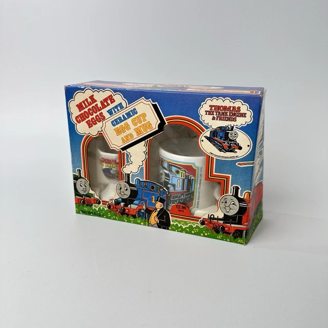 THOMAS THE TANK Engine & Friends Vintage 90s Mug & Egg Cup Set in Box ...