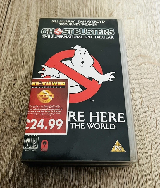 GHOSTBUSTERS VHS VIDEO Tape 1984 Cert PG Alternative Sleeve £16.99 ...