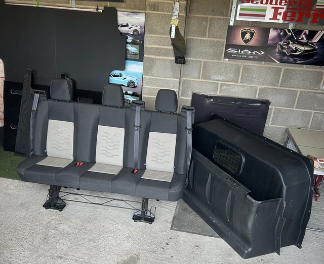 FORD TRANSIT CUSTOM rear bench seats and bulk head Crew Cab Kit Van ...