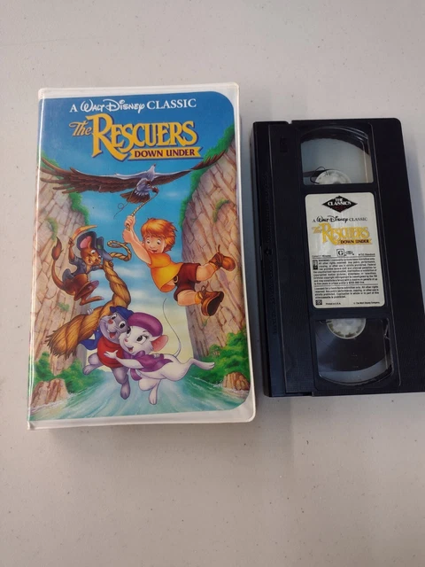 WALT DISNEY CLASSIC VHS The Rescuers Down Under (diamante nero) 1991 ...