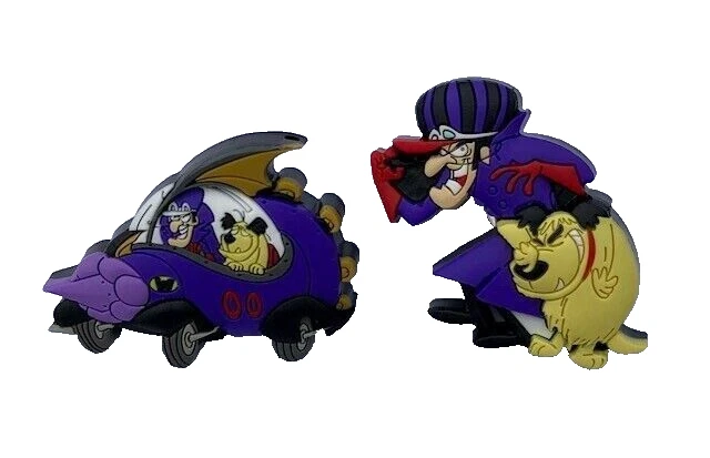 WACKY RACES DICK Dastardly & Muttley + Flying Machine Pin Badges (Set ...