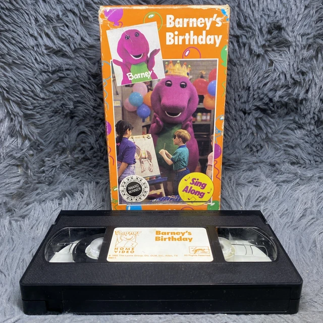 BARNEY - BARNEYS Birthday VHS 1992 The Lyons Group Tape Classic Kids ...