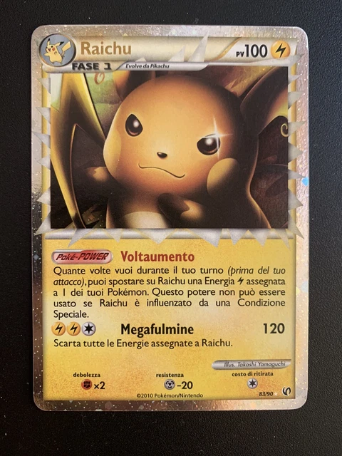 CARTA POKEMON 83/90 Senza Paura Ita Italiano Raichu Prime Holo EUR 29 ...