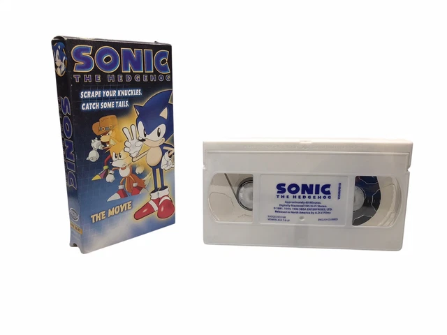 SONIC THE HEDGEHOG The Movie (VHS, 1999, ADV Films) RARE - Tested ...