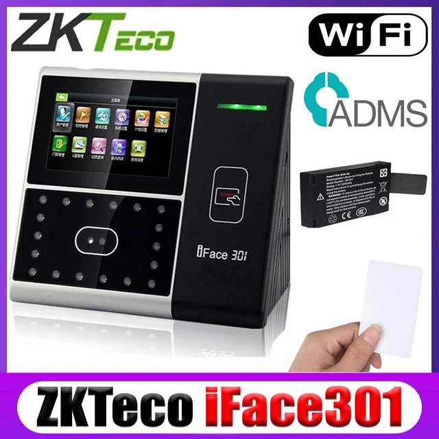 ZKTECO IFACE301 WIFI ID RFID Card Facial Recognition Time Attendance ...
