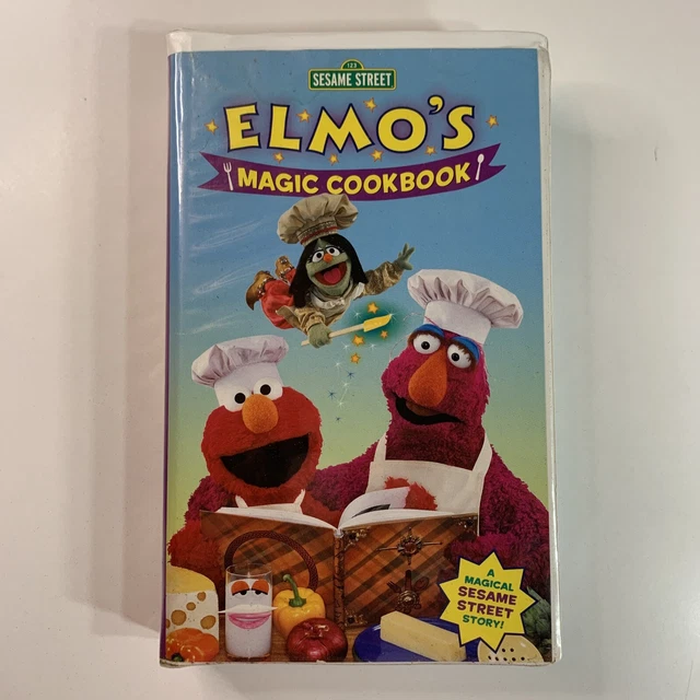 SESAME STREET ELMOS Magic Cookbook VHS Tape 2001 Clam Shell Case Tested ...