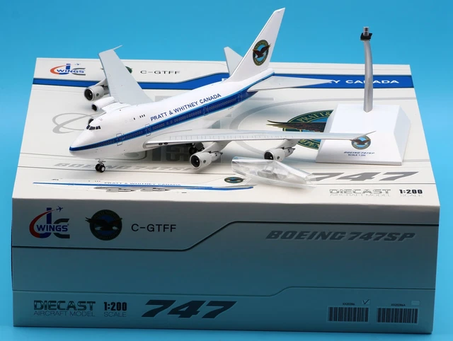 JC WINGS 1:200 Pratt & Whitney Canada BoeingB747SP Diecast Aircraft ...