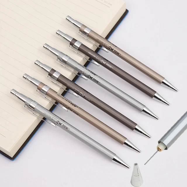 15PCS MECHANICAL PENCIL Metal Rod Student Exam Activity Pencils Starter ...