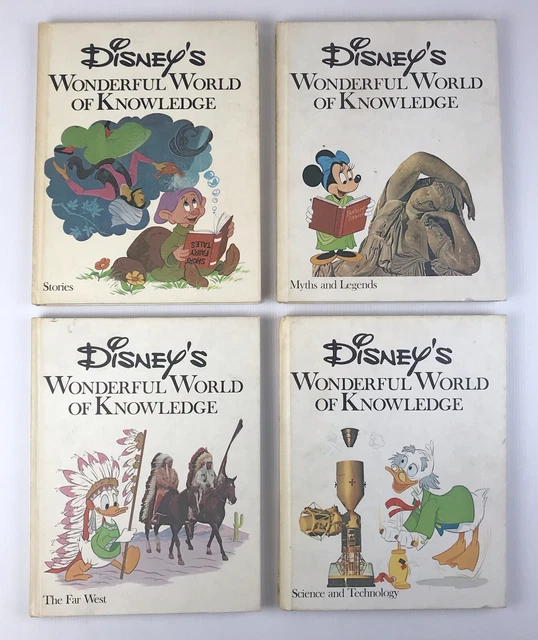 DISNEY’S WONDERFUL WORLD of knowledge 1973 books x 4 £67.12 - PicClick UK