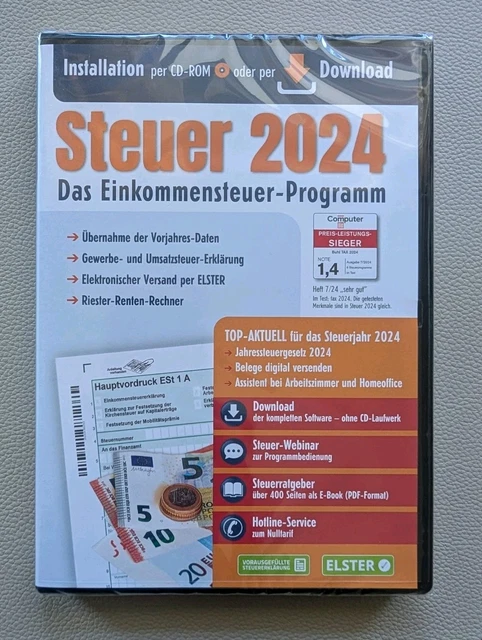 ALDI STEUER 2024 Einkommenssteuer Steuererklärung Steuerprogramm Original EUR 6,00 - PicClick DE