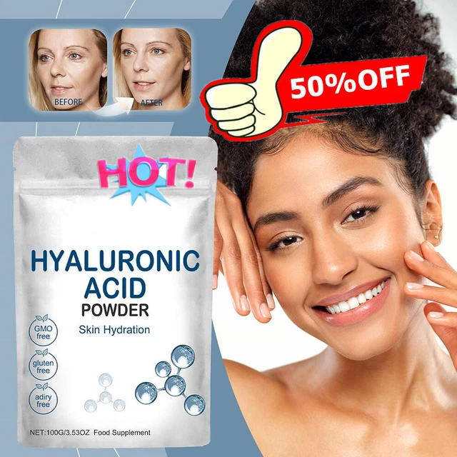 100G HYALURONIC ACID Protein Powder Nourish Hair Skin Food Supplement £ ...