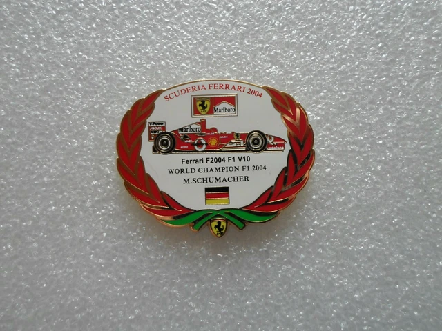 PINS BADGE FORMULA one Scudéria Ferrari F1 2004 world Champion M ...