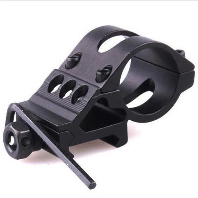 TACTICAL 25.4MM QUICK Release Offset Flashlight Scope Mount Hunting ...