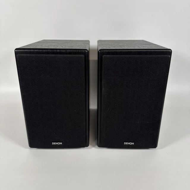 DENON SC-M37' HOME Audio Bookshelf Black Speakers x 2 Sound Hi-Fi £54. ...